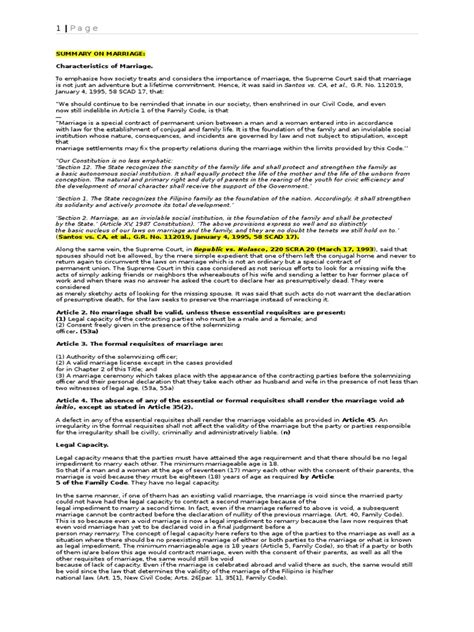 Summary Of Marriage Download Free Pdf Annulment Marriage License