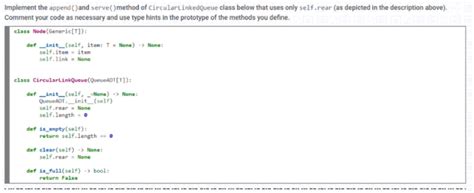 The Linked Queue Implementation Given In This Unit