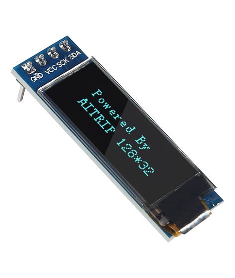 ماژول نمایشگر Oled تک رنگ 0 91 اینچ دارای ارتباط I2c و چیپ درایور Ssd1306