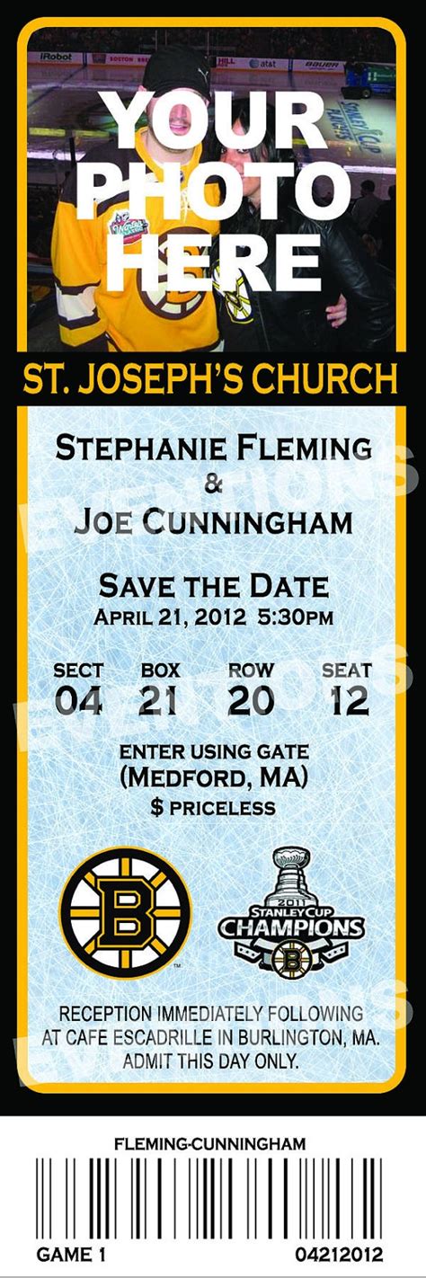 Printable Bruins Tickets