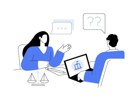 Pass Immigration Interview Abstract Concept Vector Illustration