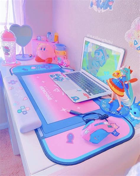 Kawaii Girls Setup Video Game Room Design Game Room Design Games Room Inspiration