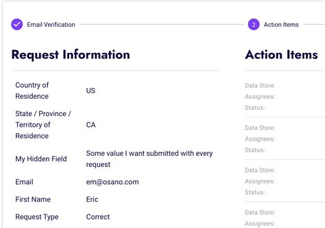 Dsar Forms Form Fields Osano