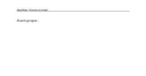 exercices et corriges d algorithmique الملفات ويتود