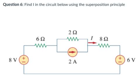 Solved Question Find I In The Circuit Below Using The Chegg