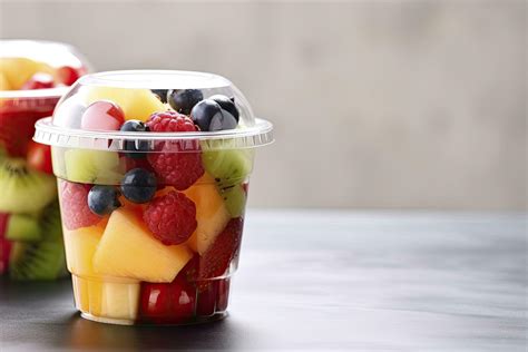 AI Generated Fresh Fruit Salad To Go With Copy Space AI Generated Stock Photo At Vecteezy