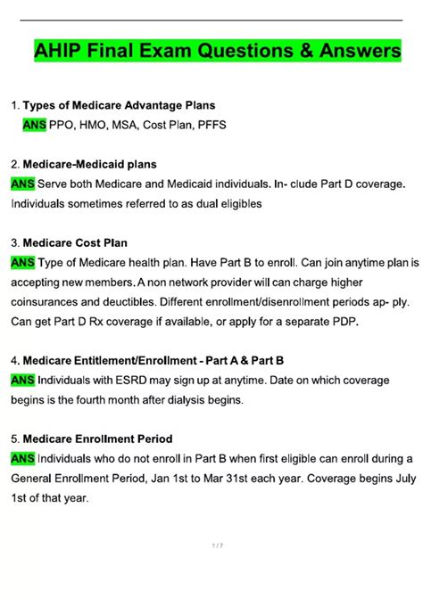 Ahip Final Exam 2025 Actual Expected Questions And Revised Correct Answers 2025 2026 With