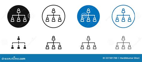 Hierarchical Structure Icon Cartoon Vector 250731397