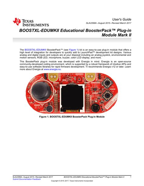 Boostxl Edumkii Educational Boosterpack User Guide