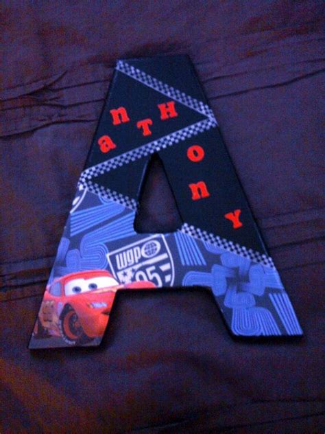 Lightning Mcqueen Wooden Letter