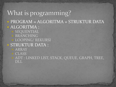 PPT Struktur Data PowerPoint Presentation Free Download ID