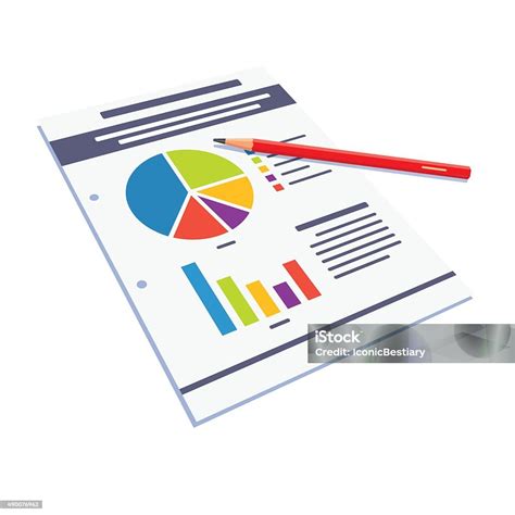 Statistical Data Paper Abstract With Graphs Stock Illustration Download Image Now Examining
