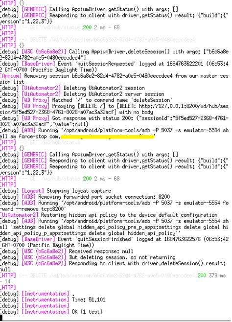 Android App Closes Session In 30 Seconds From Inactivity Newcommandtimeout Not Working Issues