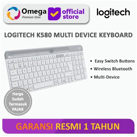 Jual Logitech K580 Bluetooth Wireless Keyboard Dual Connection Rose Di Seller Yama