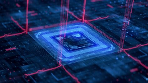 Technology Background Futuristic Cpu Circuit Stock Footage Video 100