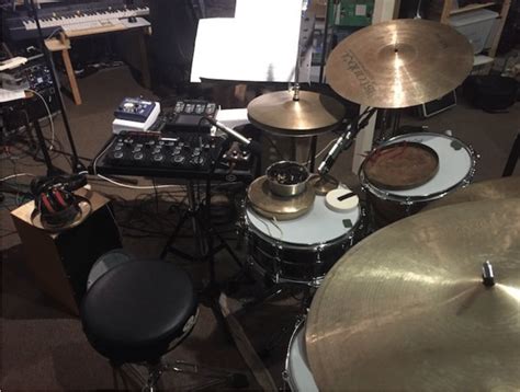 Placement Of Drum Electronic Devices During Rehearsal Download