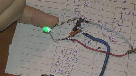 Схема сенсорной кнопки Youtube