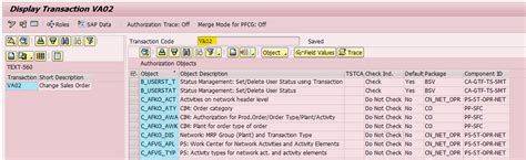 Sap Su24 Tcode Maintain Authorization Defaults Edit Assignments Of Authorization Objects