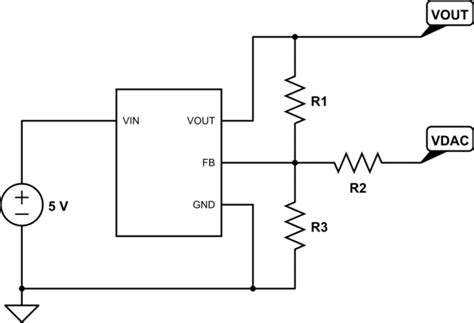 Resistors Adjusting Buck Regulator With Dac Electrical Engineering