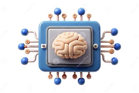 Ai Driven Digital Brain Frame Concept As A Minimalistic Border Frame With Brainwave And