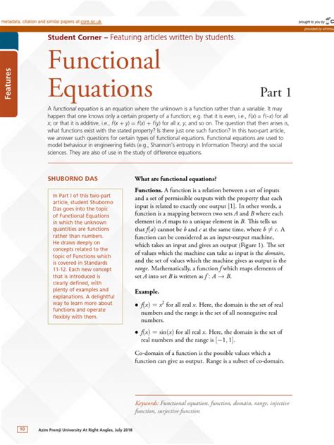 Functional Equations Pdf