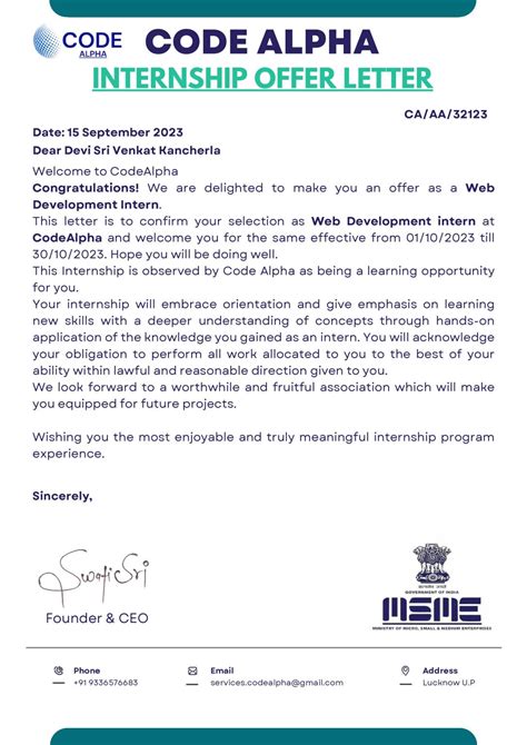 Venkat Kancherla On Linkedin Webdevelopment Internship Codealpha