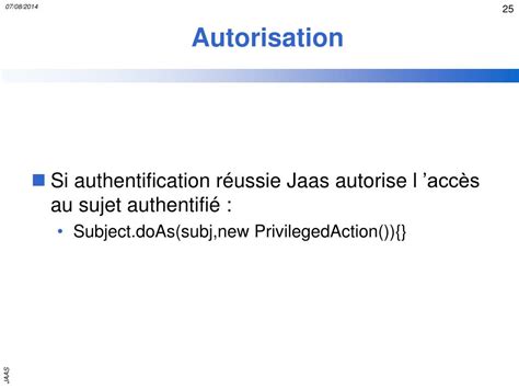 Ppt Java Authentification Et Autorisation Service Powerpoint Presentation Id 2979475