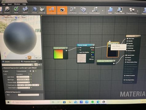 landscape hole material error r unrealengine