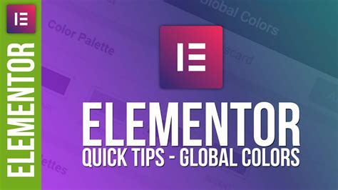 create awesome colour schemes in elementor for wordpress youtube