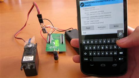 nrf51822 ble controlling a rc servo motor youtube