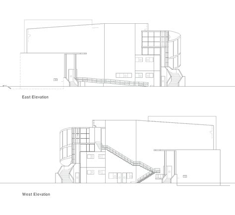 Auditorium With External Staircase Dwg Cad Project Download