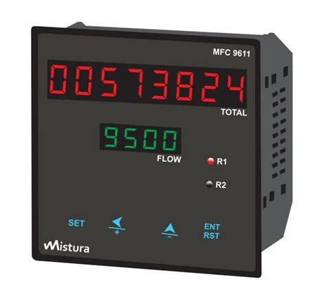 Plastic Body Flow Indicator Cum Totalizer With Graphics Lcd Display Size 96 X 96 X 42 Model