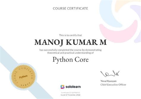 manoj kumar m on linkedin python core
