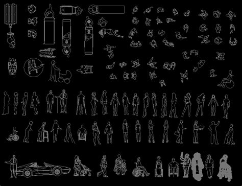 People 2D DWG Block For AutoCAD Designs CAD