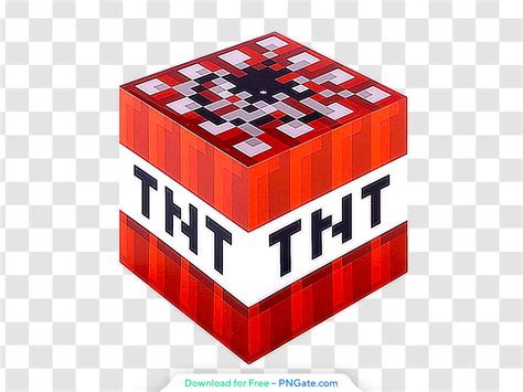 Minecraft Tnt Red Isometric Block Pngate