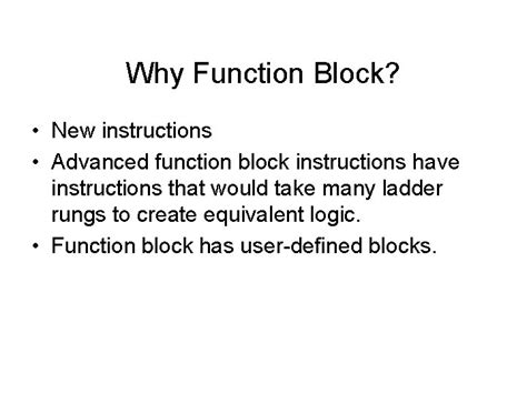 Introduction To Control Logix Function Block Function Block