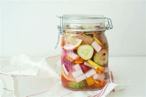 야채피클 만들기 건강한 홈메이드 저장음식 네이버 블로그