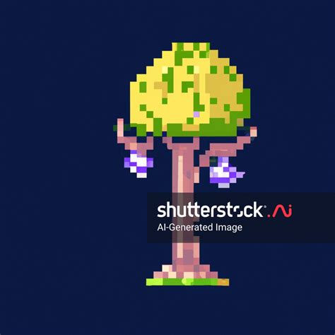 Pixel Art Vectorstyle Image Tree Ai Generated Image 2287663279 Shutterstock