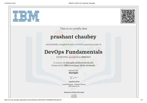 Devops Staragile Ibm Learningjourney Techskills Careergrowth Linkedin Prashant Chaubey