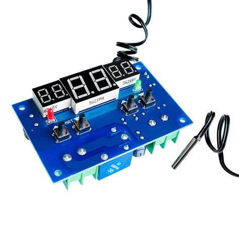 Dc12v Digital Thermostat W1401 Intelligent Temperature Controller 9~99c With Ntc Sensor Led