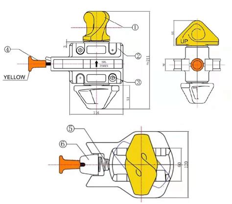 Semi Automatic Container Twist Lock Height 211 Hangcheng