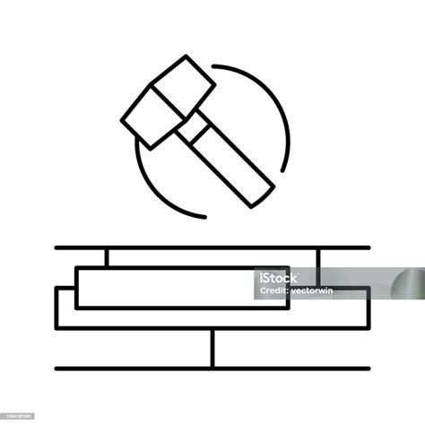 Ilustración De Ilustración Vectorial Del Icono De Línea De Reparación