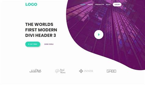 Custom Divi Header 03 Free Download Pee Aye Creative