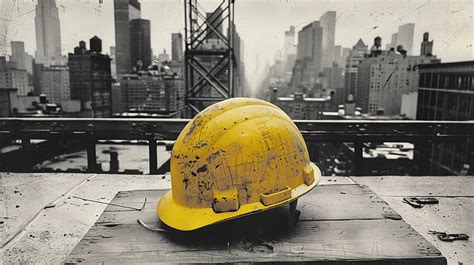 노란색 헬멧과 건설 현장에서 건설 안전 대지 배경 일러스트 및 사진 무료 다운로드 Pngtree