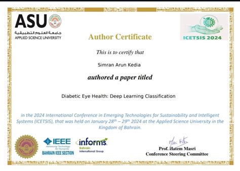 Simran Kedia On Linkedin Icetsis2024 Deeplearning