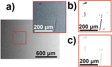 Cracks Detection Methodology Using Imagej Where A Is The Sample Download Scientific Diagram