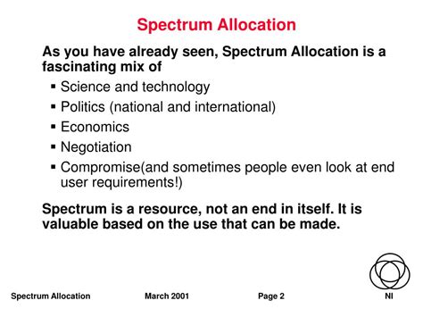 Ppt Spectrum Allocation Global Standards And Strategies Powerpoint
