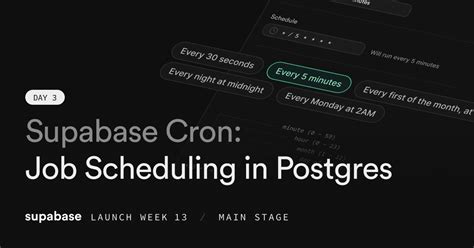 Today Were Releasing Supabase Cron A New Postgres Module That Makes Recurring Jobs Simple And