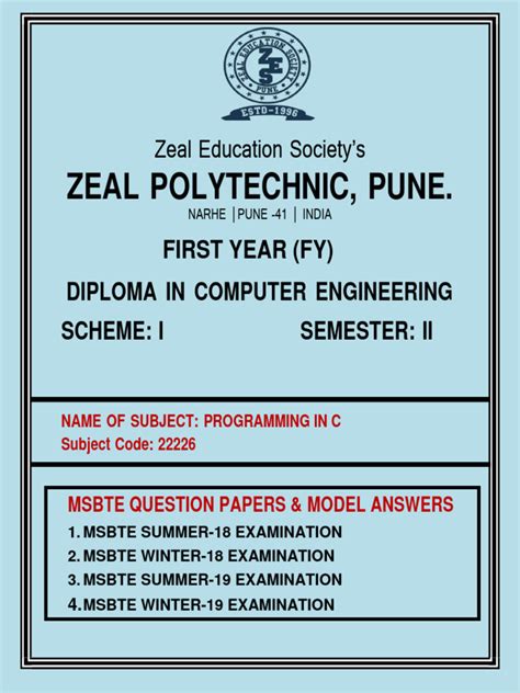 Fy Comp Sem Ii Pic 22226 Qp Model Answers Pdf Pointer Computer