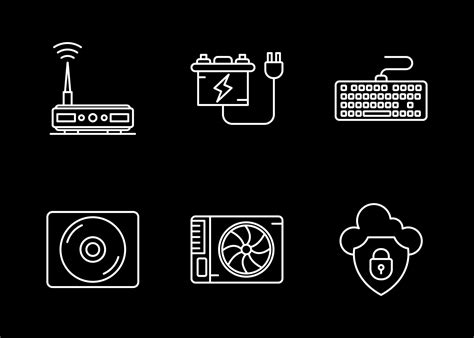Computer And Hardware Vector Icon Set 17483172 Vector Art At Vecteezy